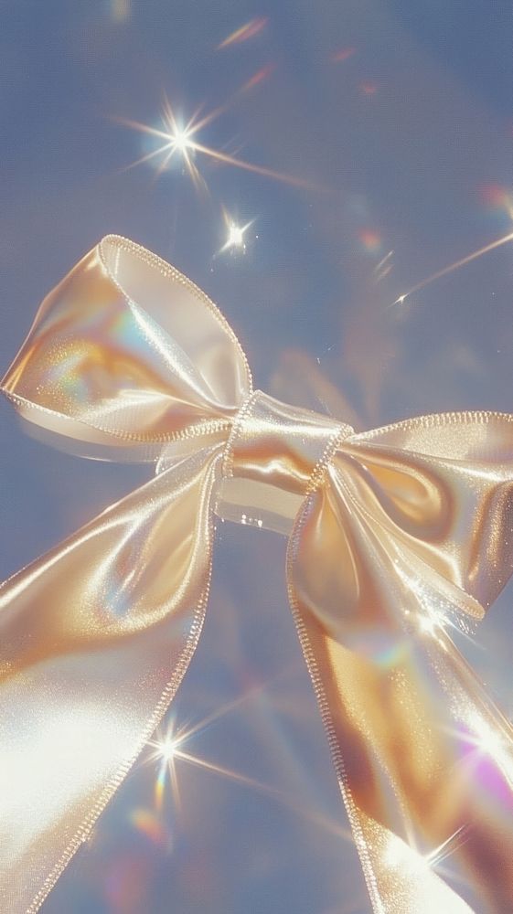 Aesthetic ribbon sparkle bow reflections. | Free Photo - rawpixel