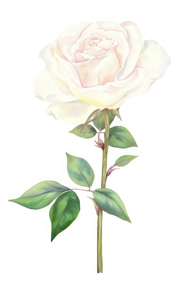 Pastel coquette white rose art | Free Photo Illustration - rawpixel