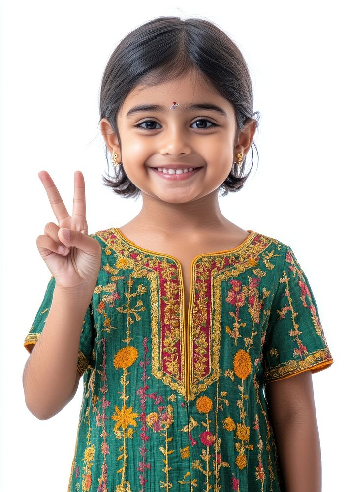 Peace hand sign gesture girl | Free Photo - rawpixel