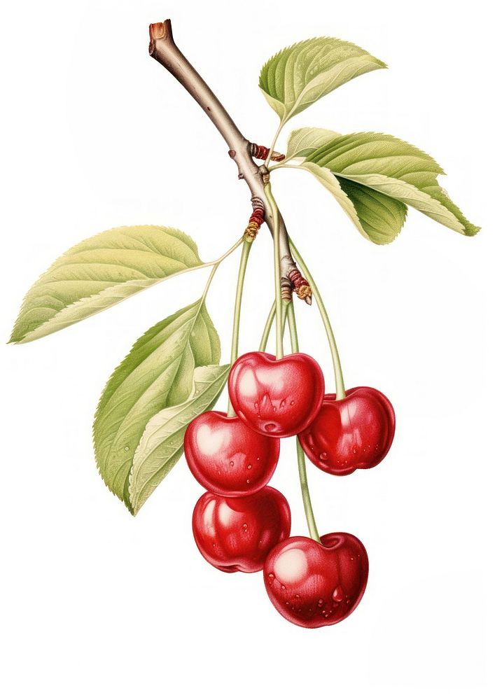 Deep red cherry branch flower | Free Photo - rawpixel