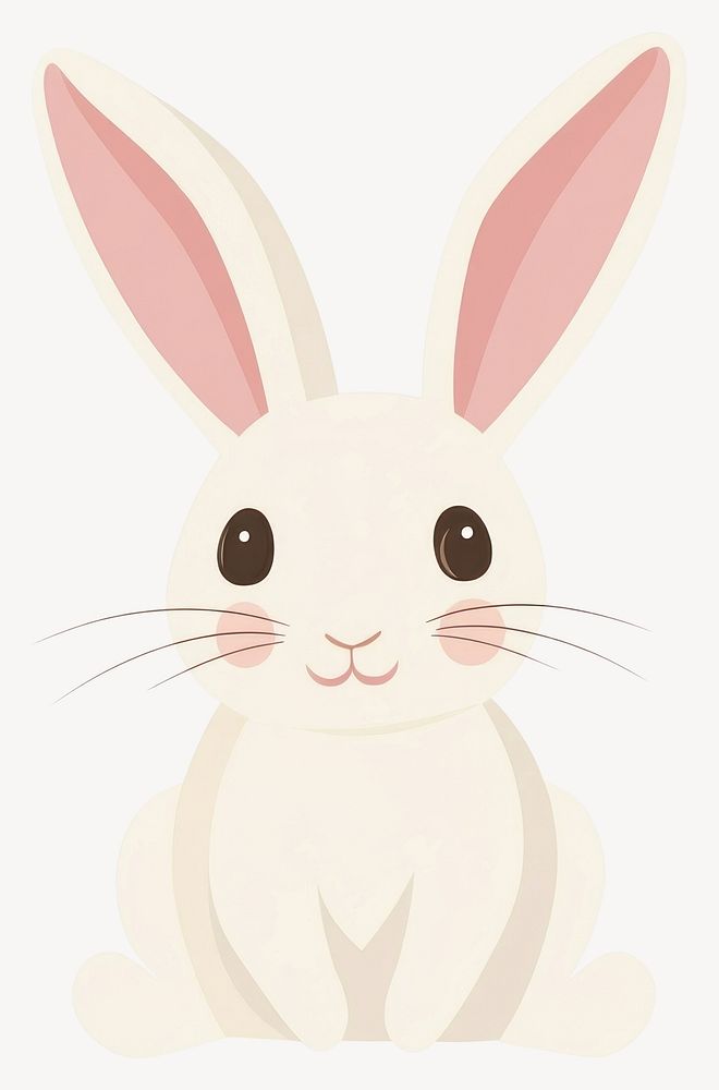 bunny illustration animal rabbit vector | Free Vector - rawpixel