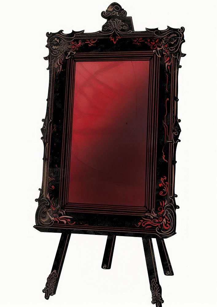 Gothic wedding easel vintage mirror | Free Photo Illustration - rawpixel