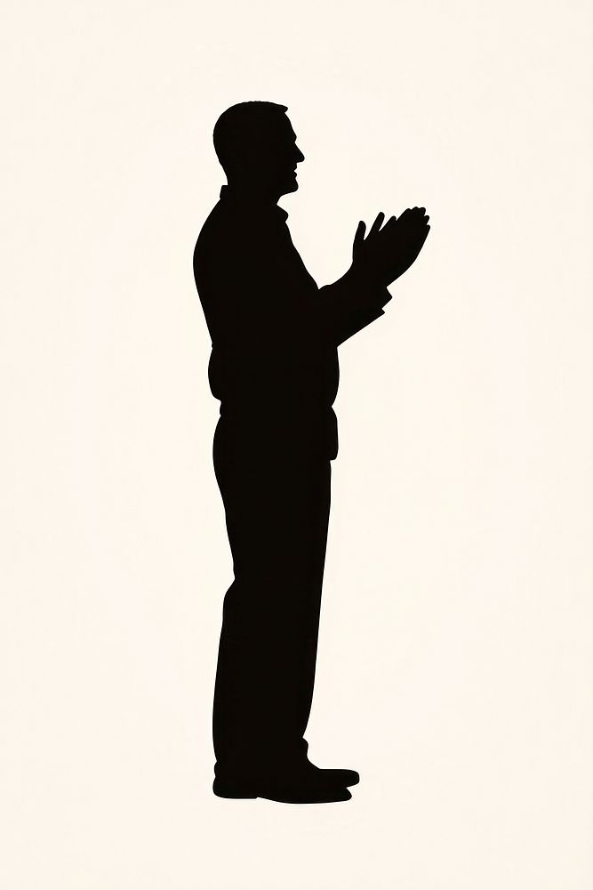 Person Clapping silhouette clapping person. | Free Photo Illustration ...