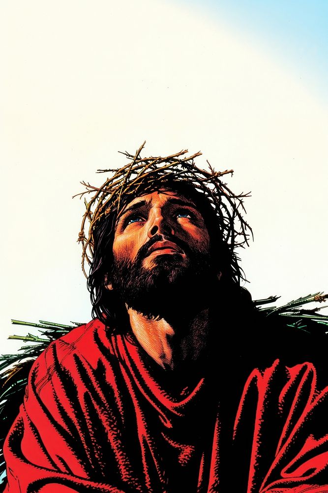 Jesus christ contemplation illustration photography. | Free Photo ...