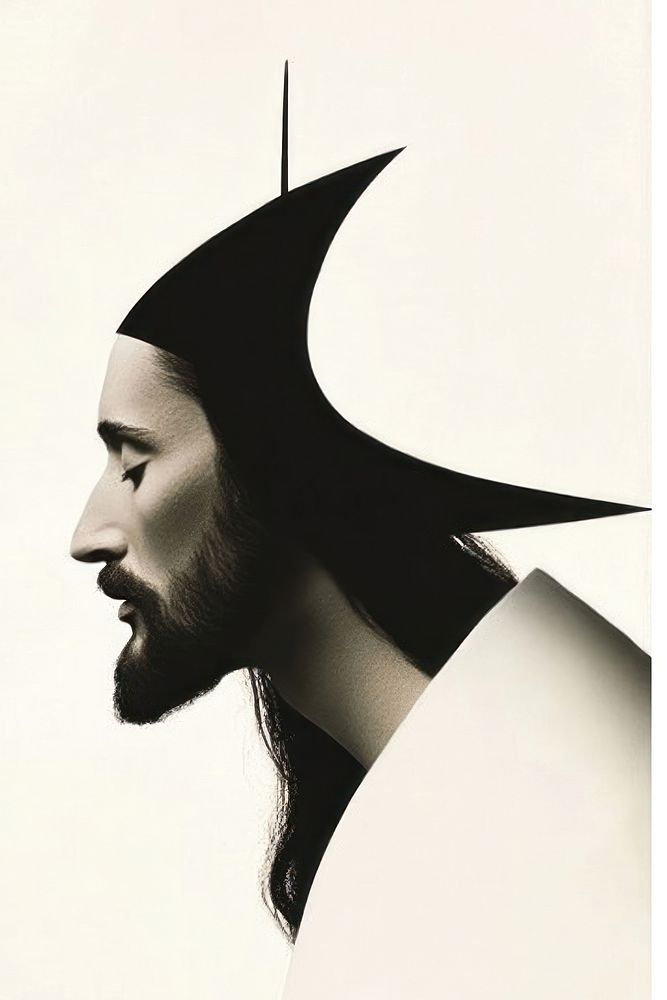 Jesus christ illustration composition geometric. | Free Photo ...