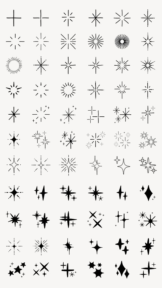 Collection abstract starburst icons. Various | Premium Vector Illustration - rawpixel
