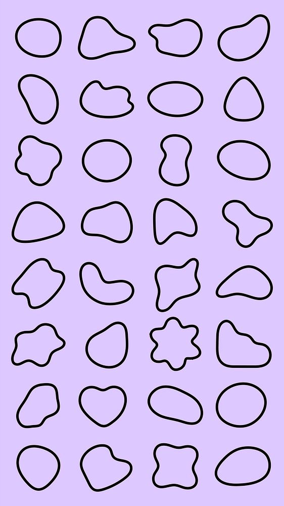 Abstract shapes pattern purple background. | Premium Vector - rawpixel