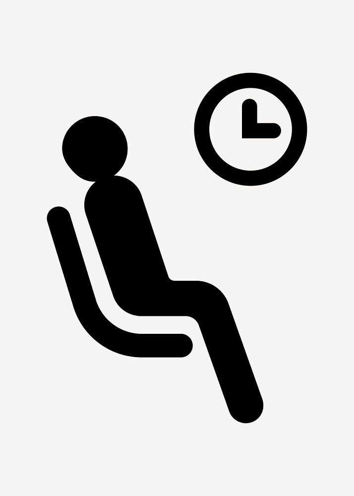 Waiting time person, UI icon | Free Photo Illustration - rawpixel
