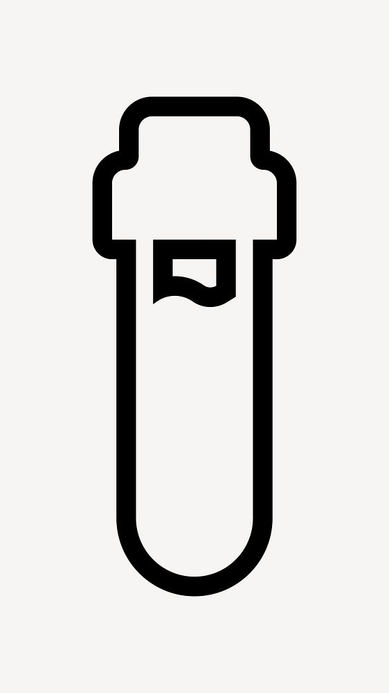 Minimalist laboratory test tube, UI | Free Photo Illustration - rawpixel