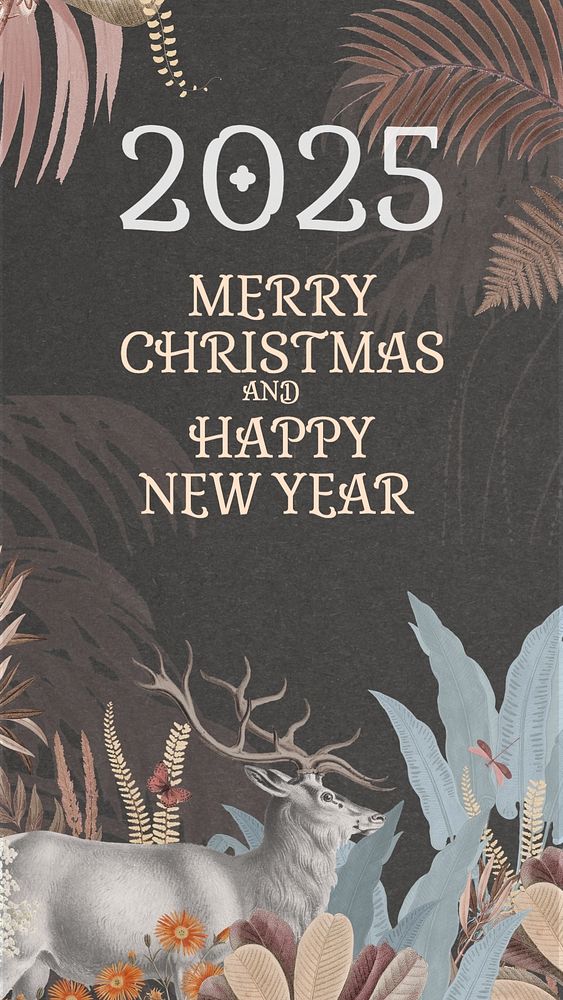 Festive nature-themed holiday greeting card | Free Photo - rawpixel