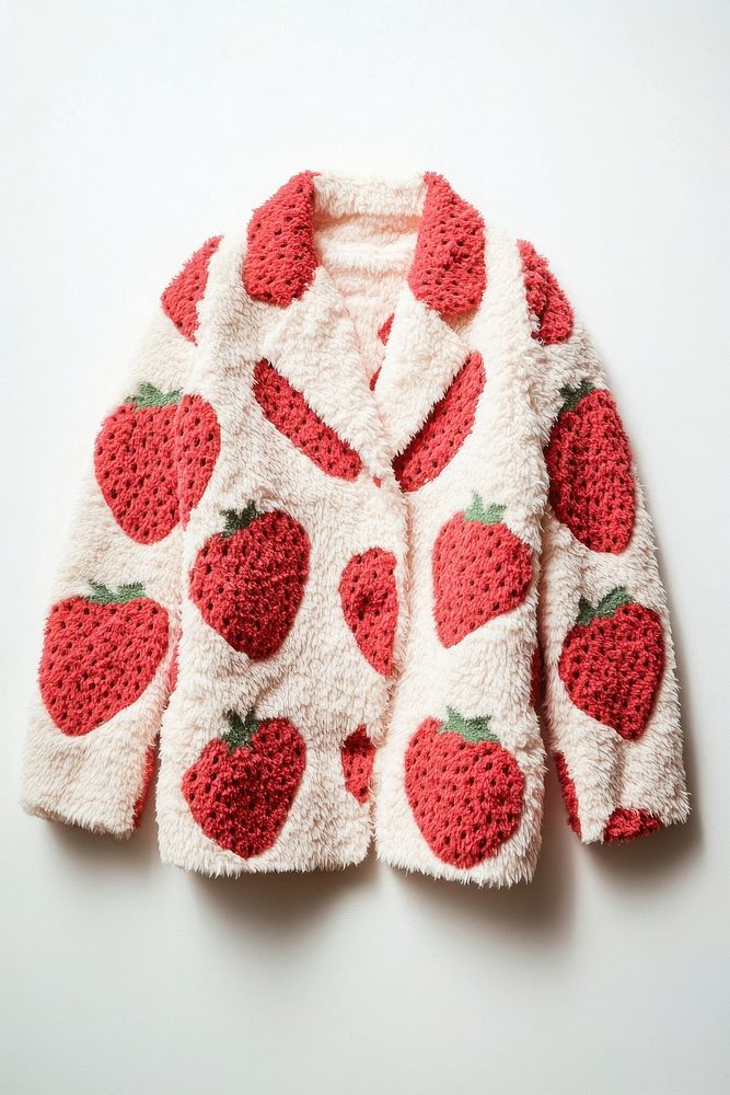 Jacket strawberry clothing pattern. | Free Photo - rawpixel