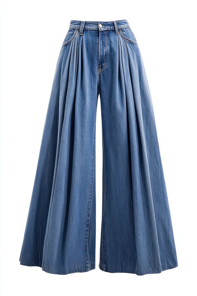 Light blue wide-leg jeans fashion | Free Photo - rawpixel