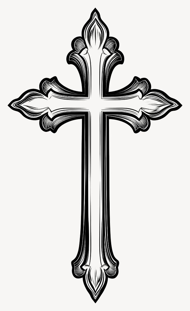 Christian cross illustration christian symbol | Free Vector - rawpixel
