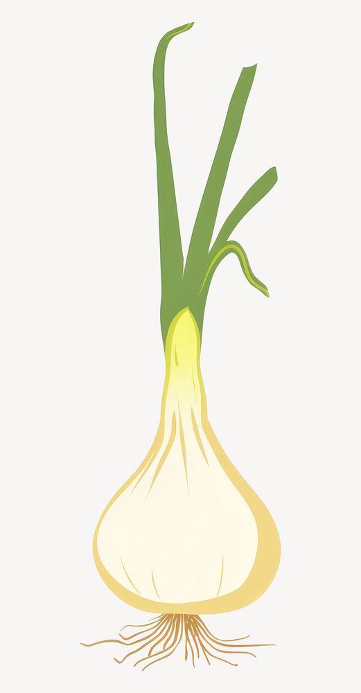 Spring onion illustration produce chandelier | Free Vector - rawpixel