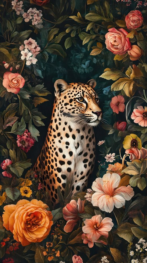Vintage maximalist wallpaper art illustration | Free Photo Illustration ...
