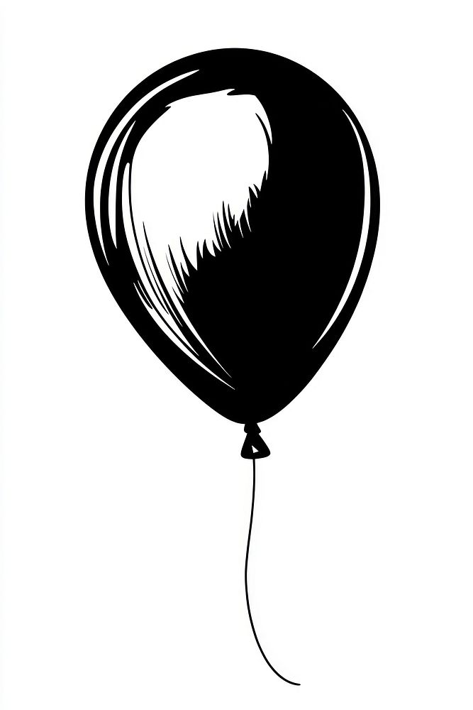 Simple balloon linear illustration graphic | Free Photo Illustration ...