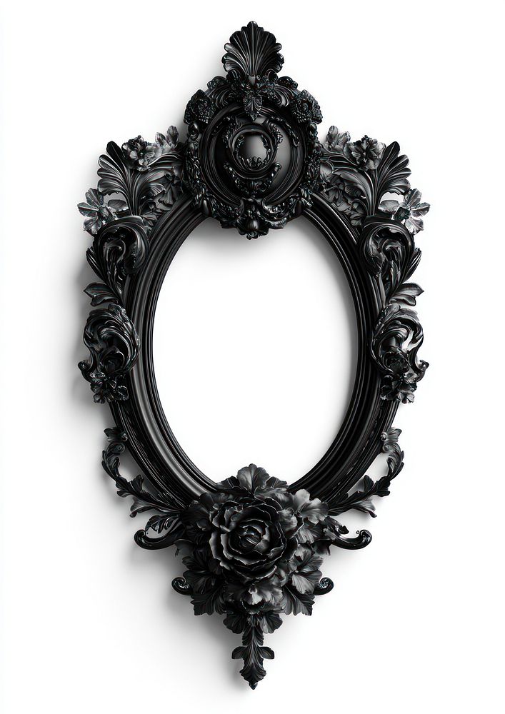 Black gothic Oval Frame vintage | Free Photo - rawpixel