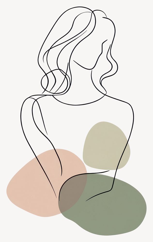 Abstract woman line art illustration | Free Vector - rawpixel