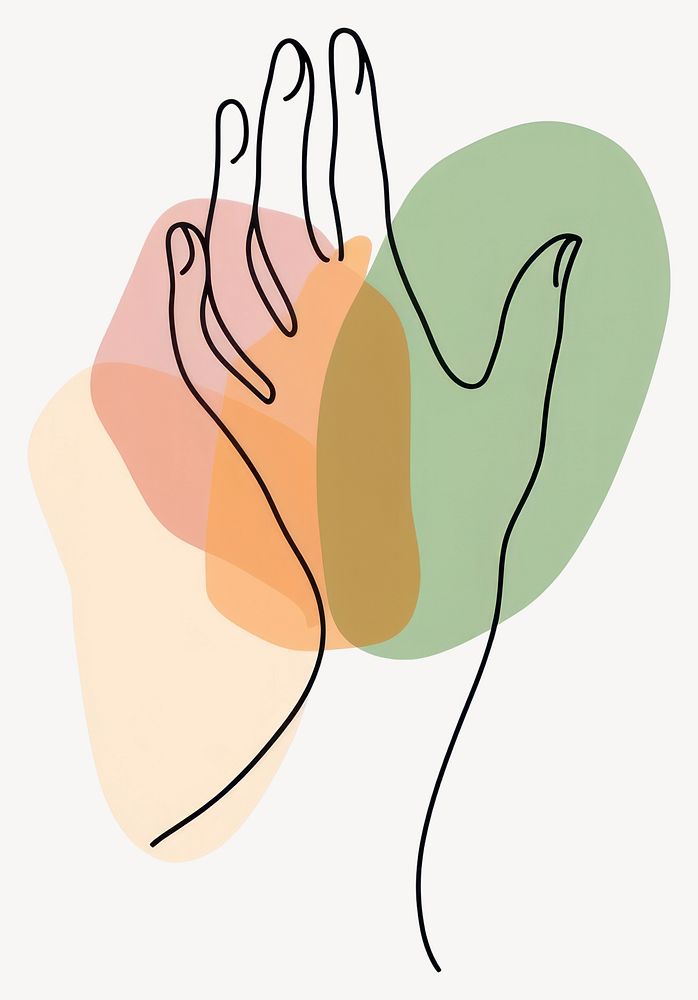 Abstract hand line art drawing | Free Vector - rawpixel