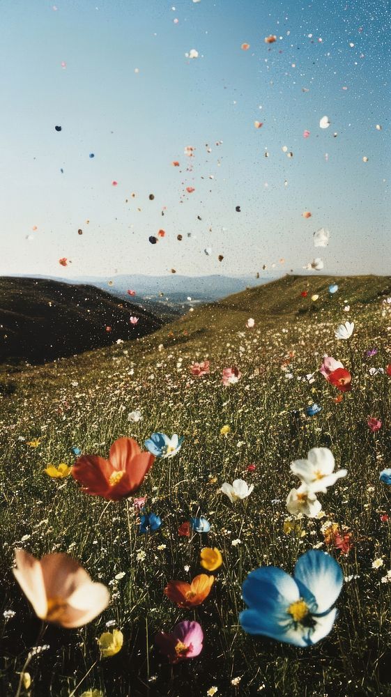 Spring flower hills photography flowers | Free Photo - rawpixel