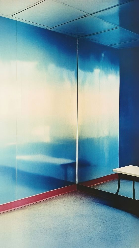 Empty room reflection reflective furniture. | Free Photo - rawpixel