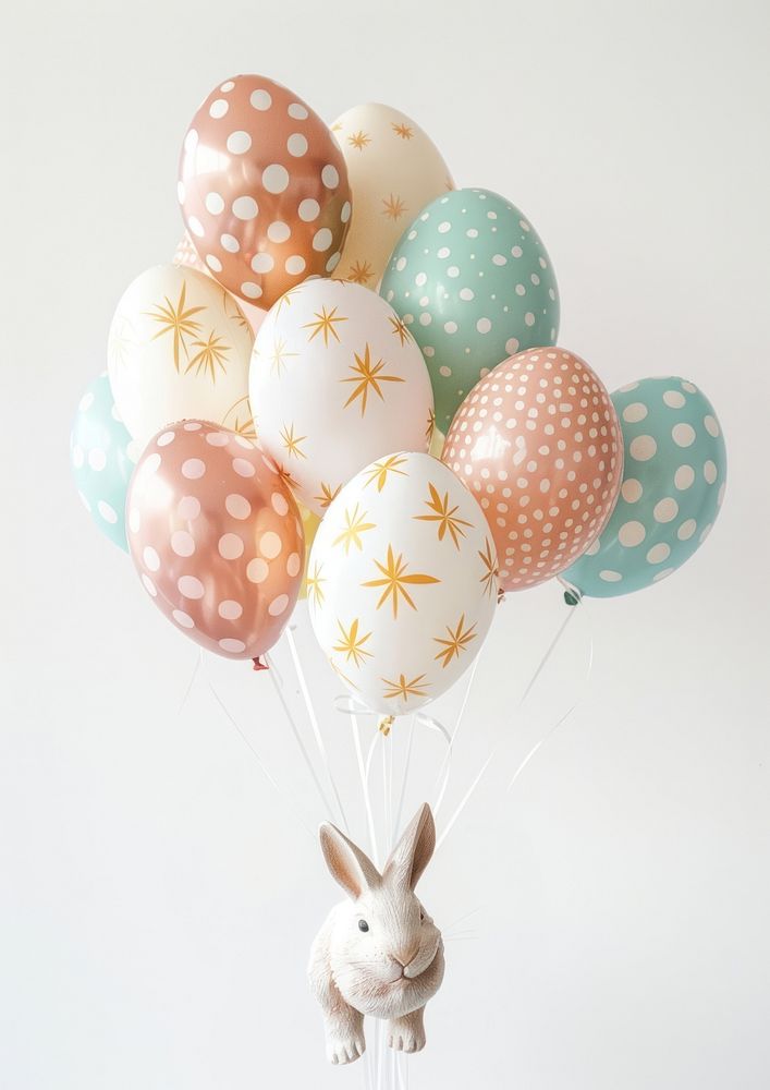Easter bunny balloons egg decoration | Free Photo - rawpixel