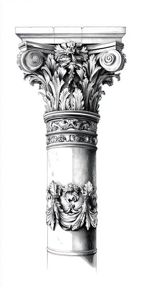 Renaissance pillar art architectural architecture. | Free Photo ...