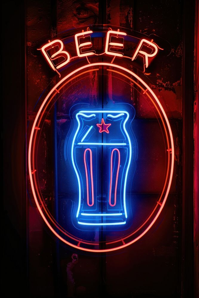 Neon light beer sign. | Free Photo - rawpixel