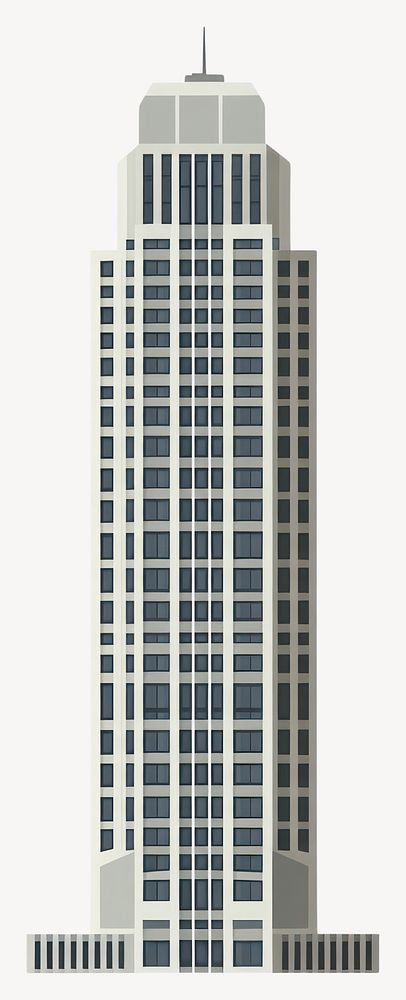Grey skyscraper architecture illustration building | Free Vector - rawpixel