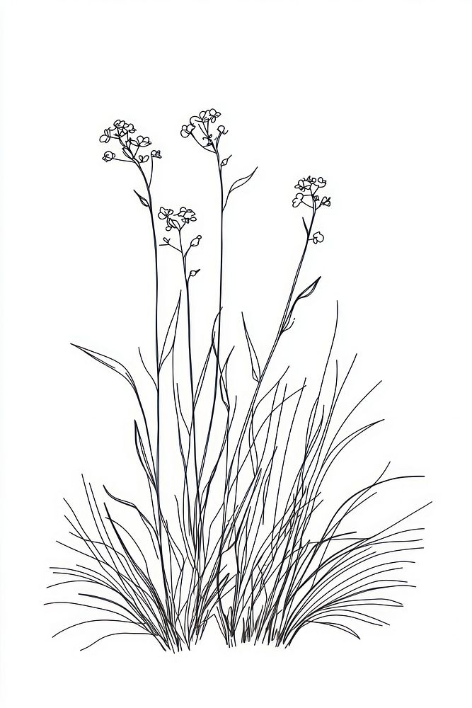 Wild flower Pearly Everlasting drawing | Free Photo Illustration - rawpixel