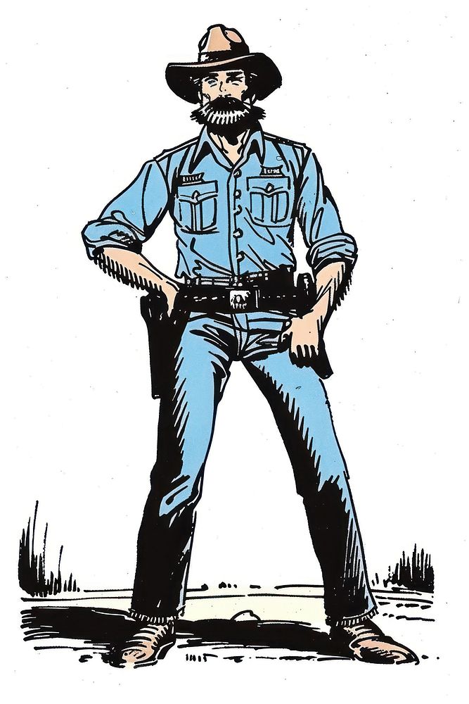 1890 USA police man illustration | Free Photo Illustration - rawpixel