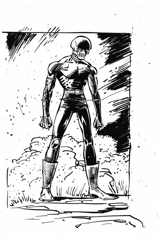 Villain alien full body comics | Free Photo Illustration - rawpixel