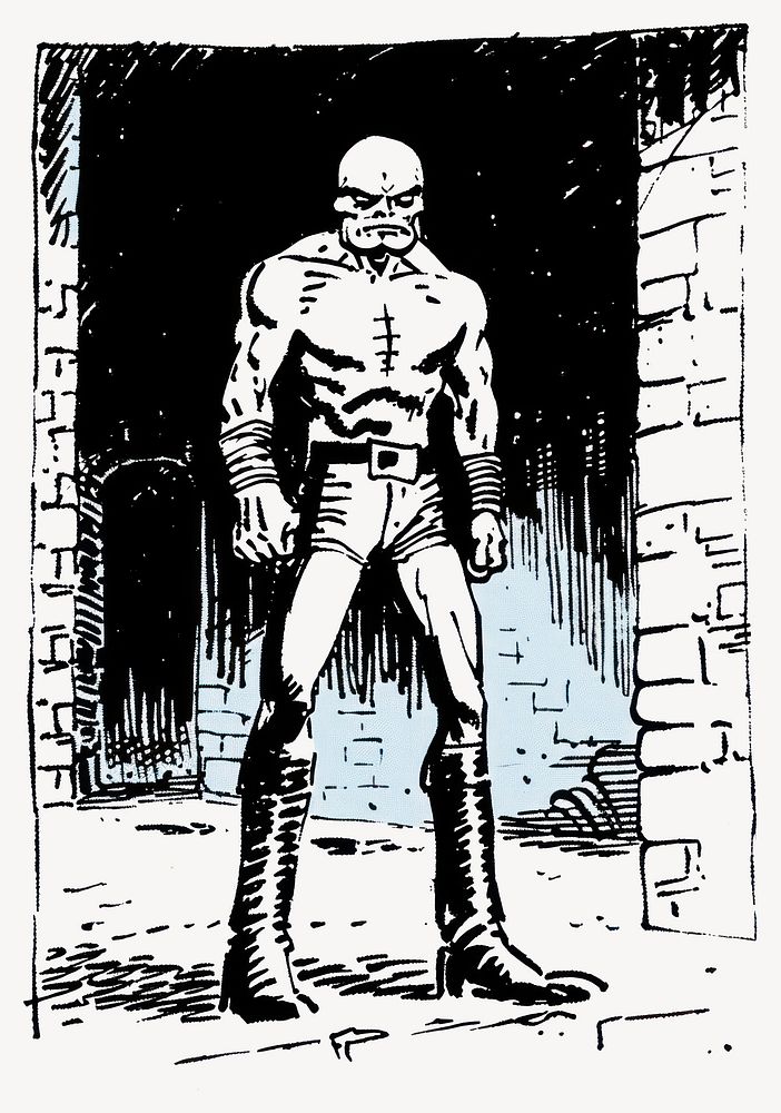 Villain comics illustration drawing vector | Free Vector - rawpixel