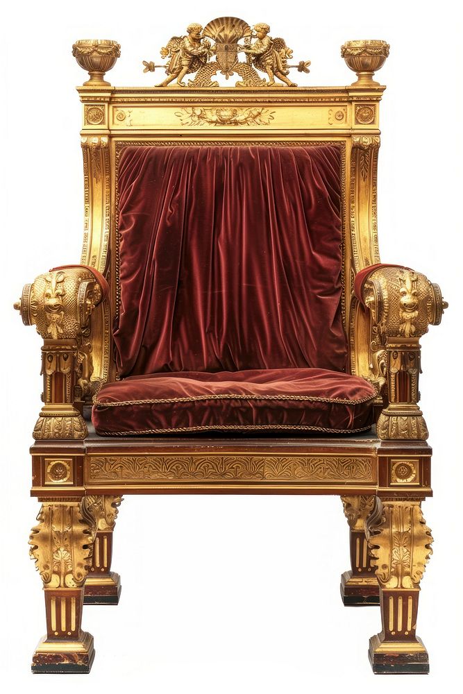 Throne front view throne furniture | Free Photo Illustration - rawpixel