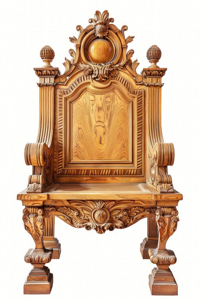 Throne front view throne furniture | Free Photo Illustration - rawpixel