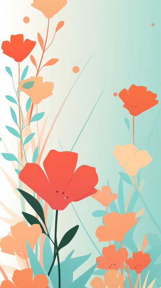 Flower wallpaper Beautiful flowers illustration | Free Photo ...
