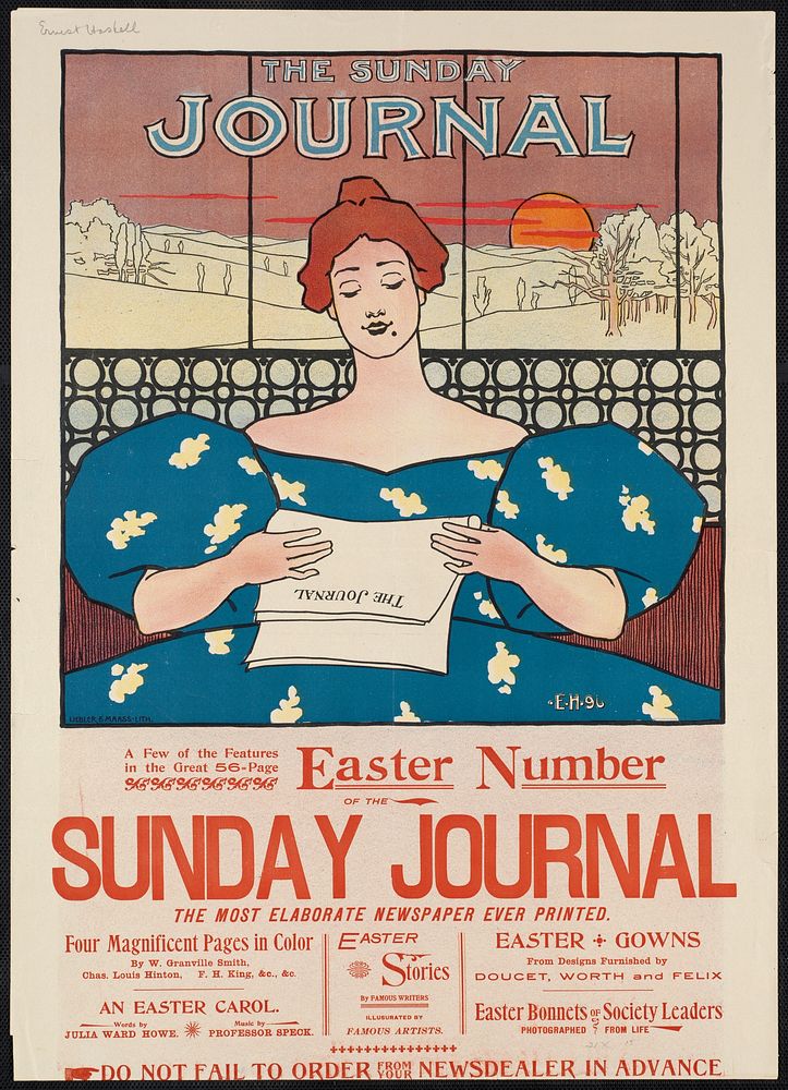 Sunday journal, Easter number | Free Photo Illustration - rawpixel