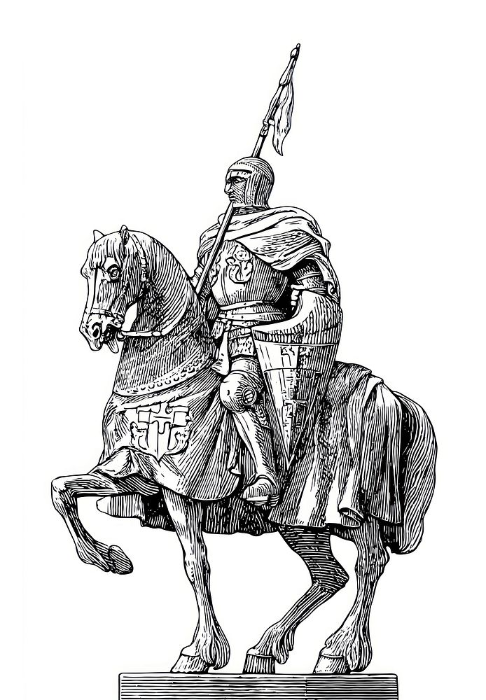 Medieval Roman statue drawing vintage | Free Photo Illustration - rawpixel