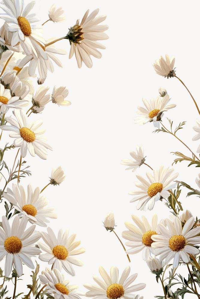 Daisy flowers frames daisies daisy | Free Vector - rawpixel