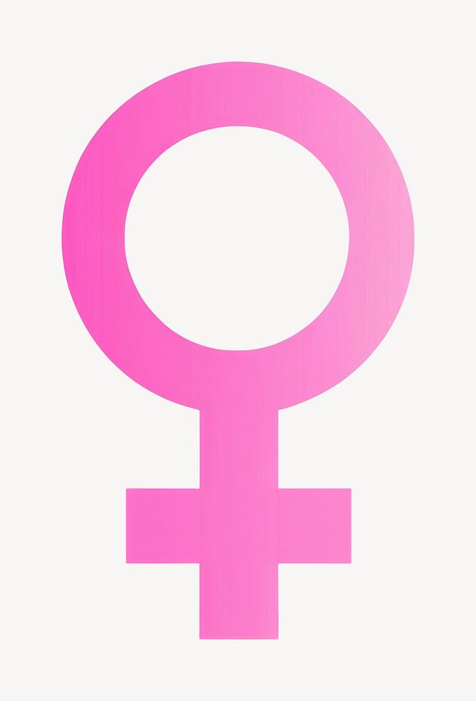 Pink female symbol pink representation | Free Vector - rawpixel