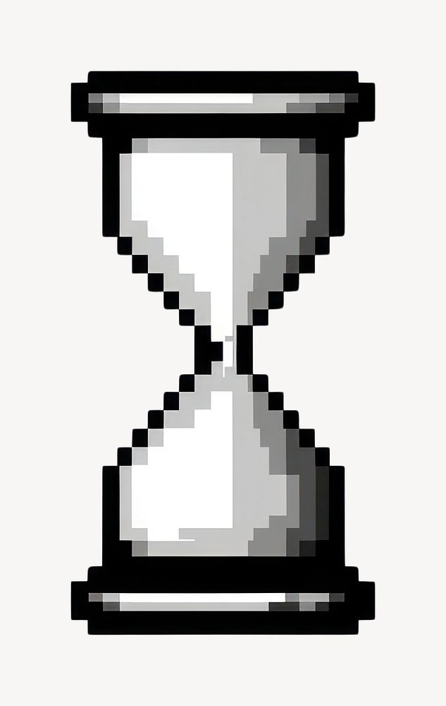 Hourglass pixelated design icon vector | Free Vector - rawpixel