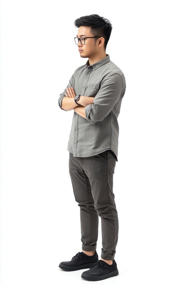 Man standing waiting background glasses | Free Photo - rawpixel