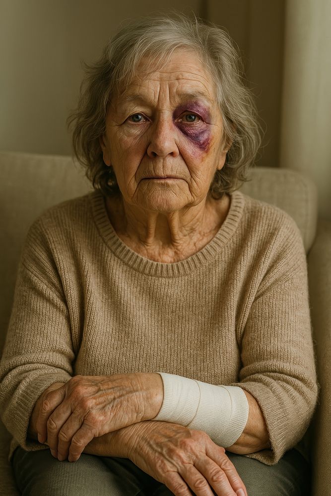 Elderly woman with visible injuries. | Free Photo - rawpixel