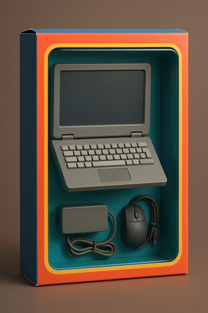 Retro tech packaging illustration | Free Photo Illustration - rawpixel