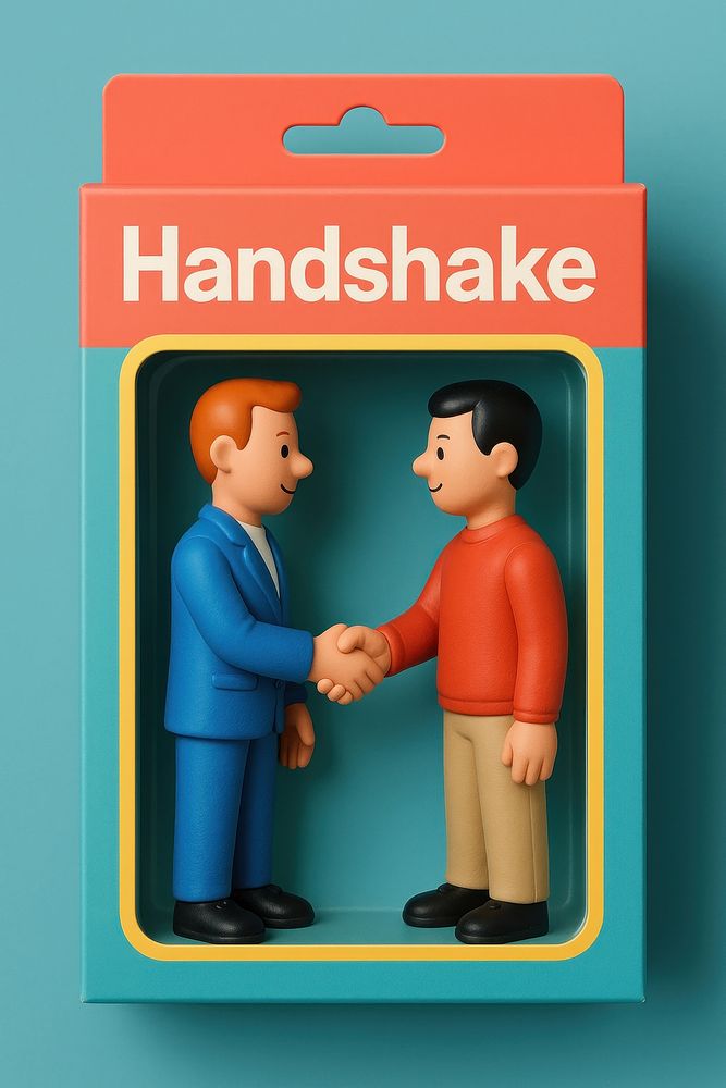 Toy handshake business collaboration illustration | Free Photo ...