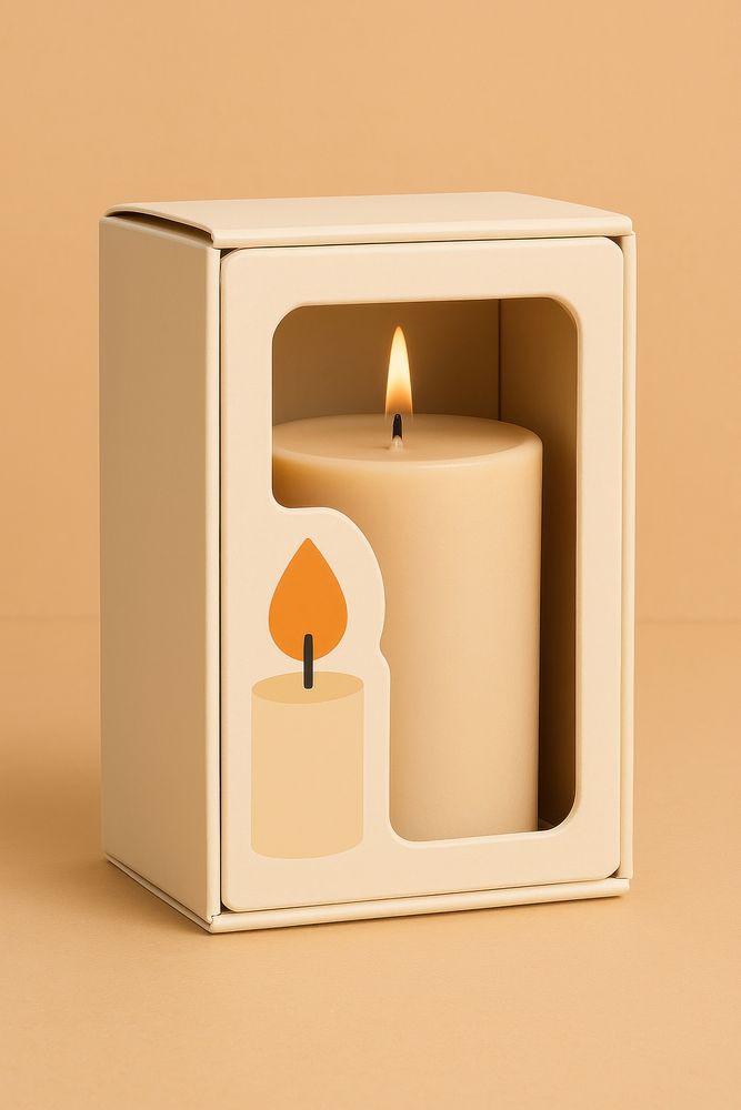 Elegant candle packaging design. | Free Photo Illustration - rawpixel