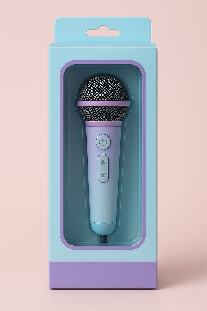 Stylish microphone packaging illustration. | Free Photo Illustration ...