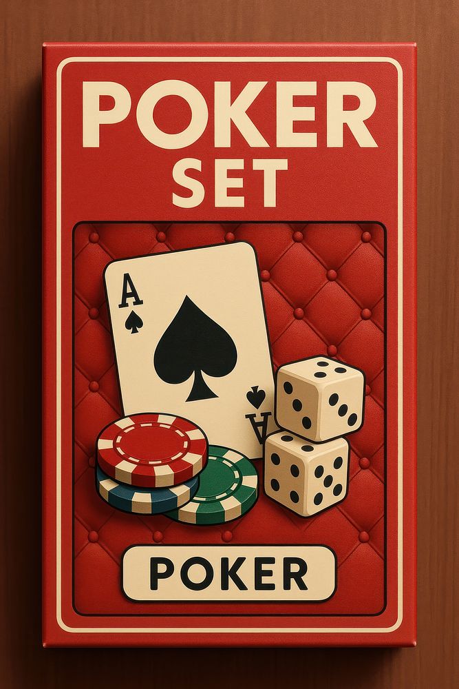 Classic poker set packaging design. | Free Photo - rawpixel