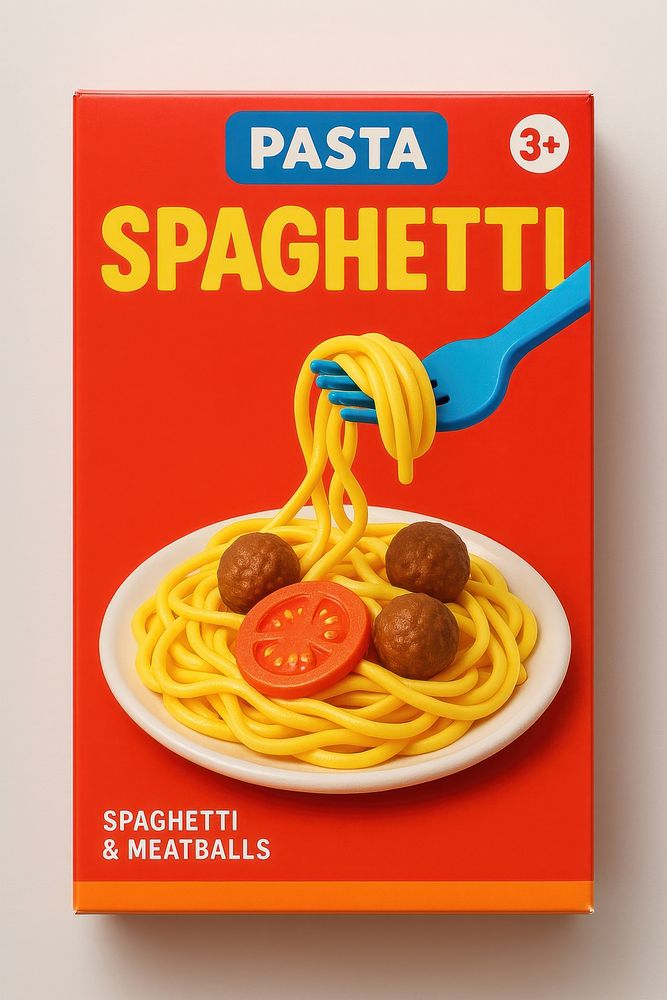 Colorful spaghetti packaging design. | Free Photo - rawpixel