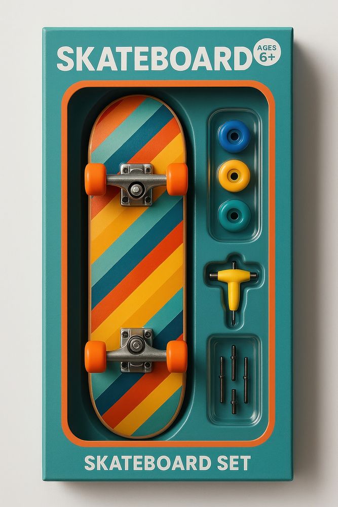 Colorful mini skateboard set | Free Photo - rawpixel